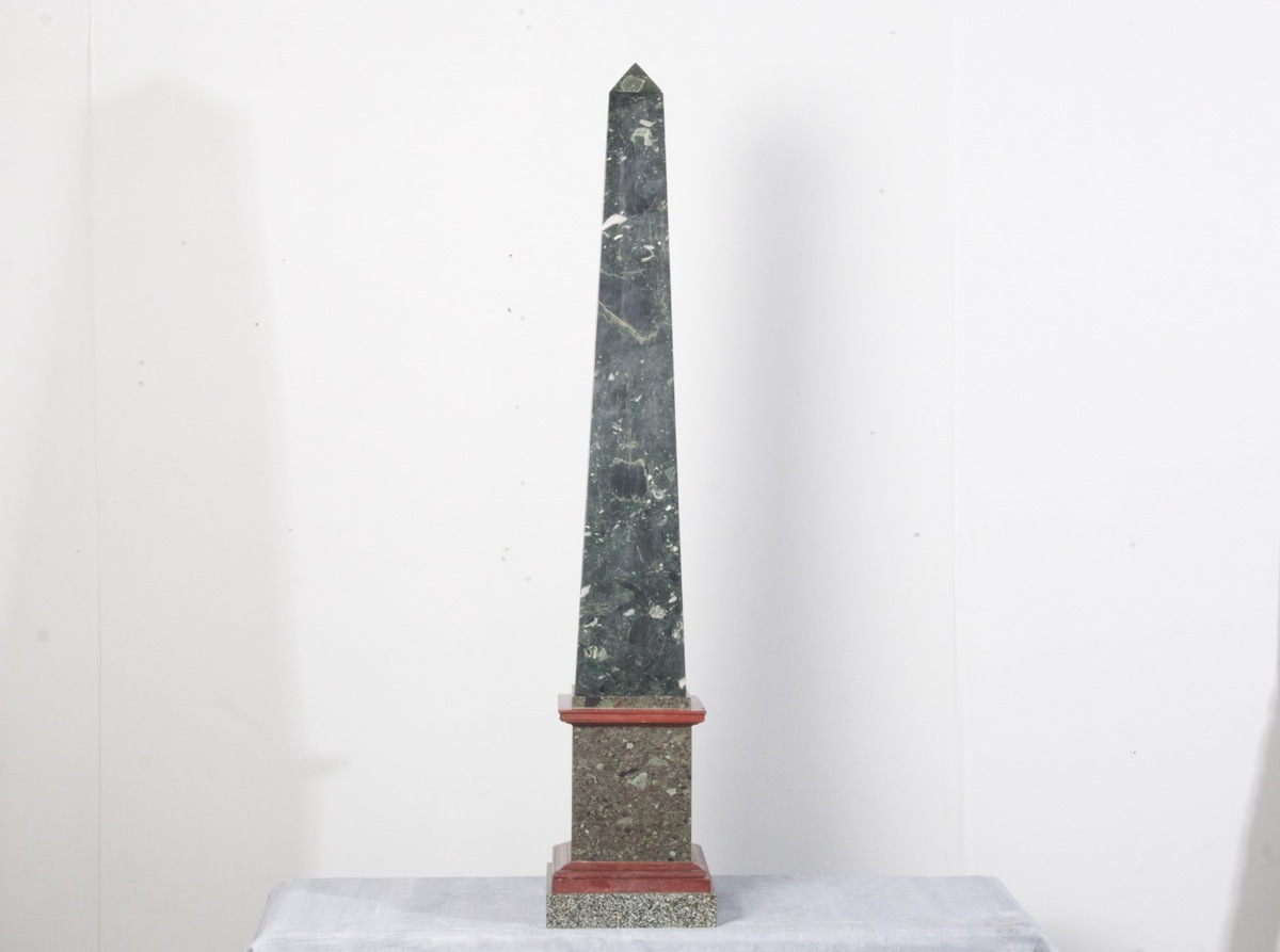 Large Marble and Granite Grand Tour obelisk