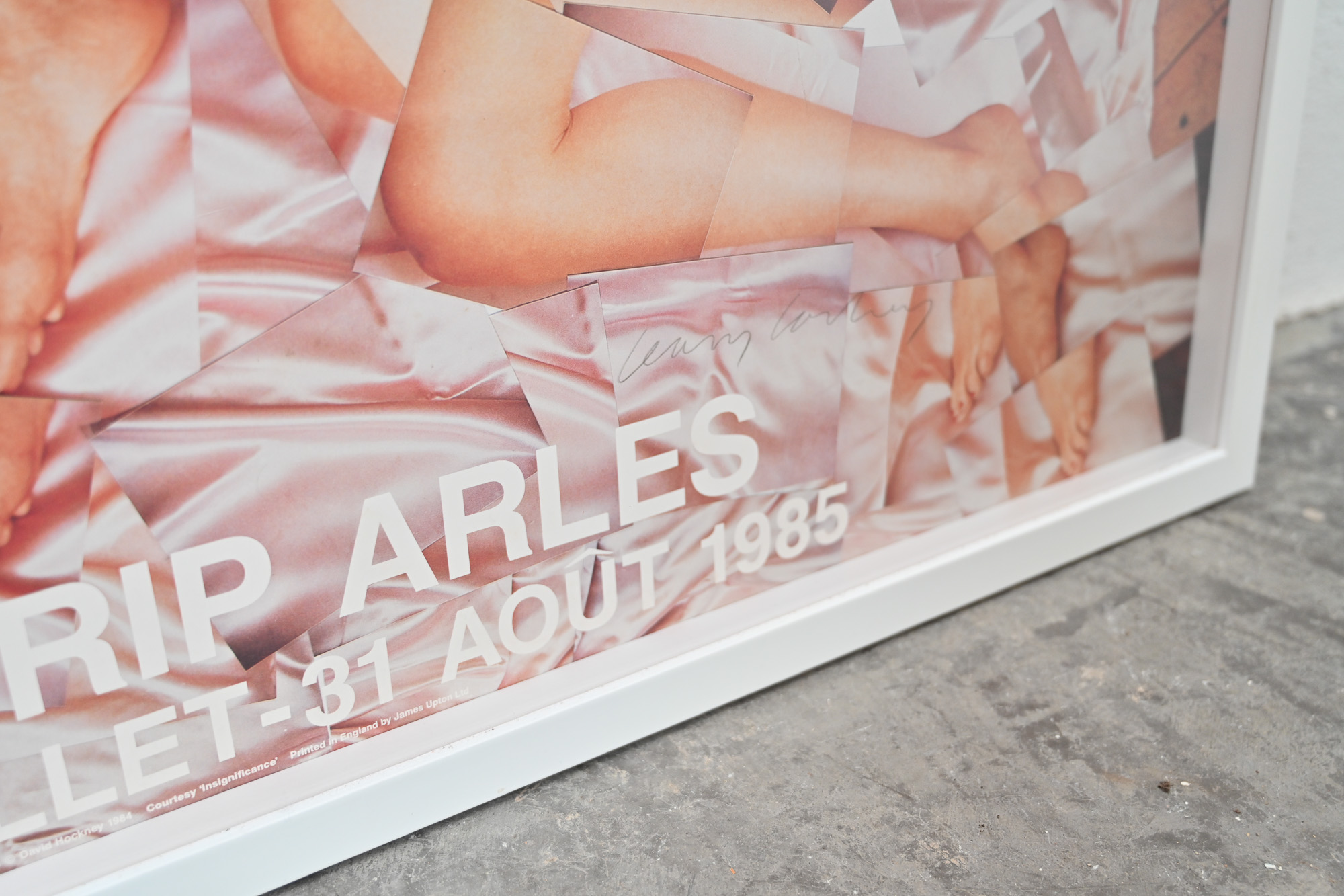 3details - Signed David Hockney RIP Arles poster