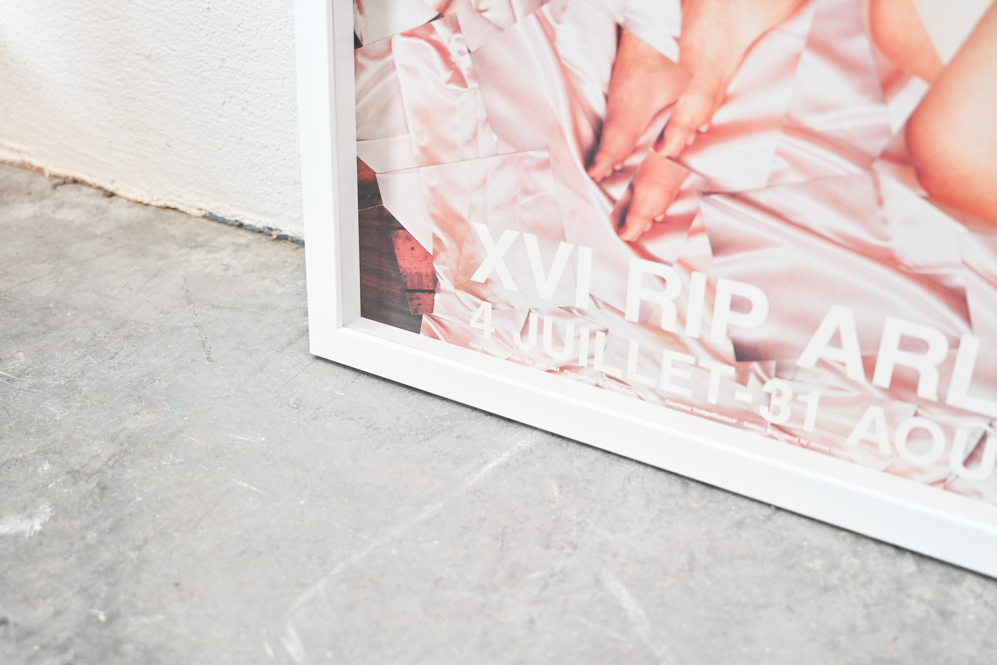 3details - Signed David Hockney RIP Arles poster